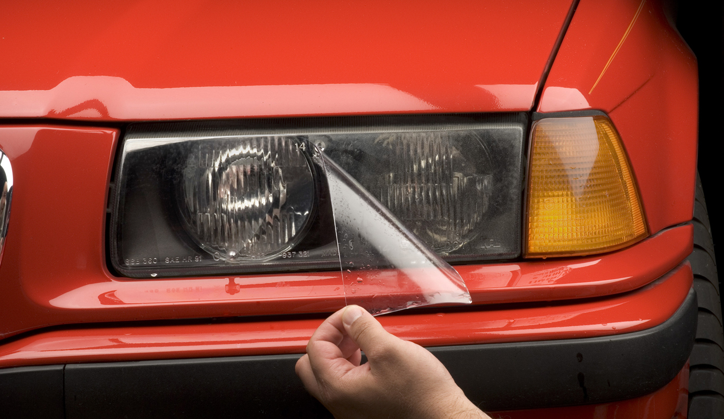 Film de protection transparent brillant pour phares & feux