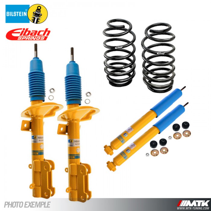 Kit amortisseurs BILSTEIN B12 / Ressorts EIBACH PRO KIT Pour Peugeot ...