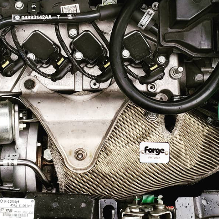 Isolant thermique de turbo Forge Abarth 500 - 595 -695 Avec turbo Garrett