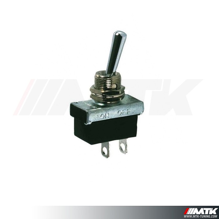 Interrupteur metal 2 position pour voiture On / Off 12v 25A