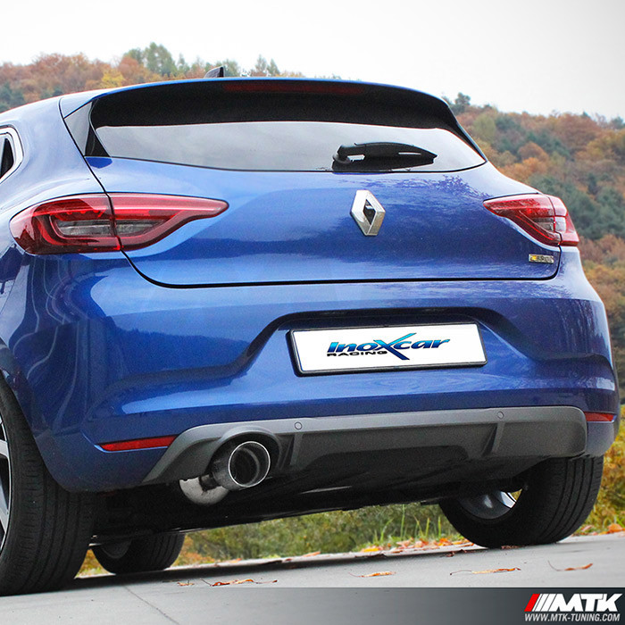 Silencieux echappement Inoxcar Renault clio 5 1.3 TCe 130cv Sortie(s ...