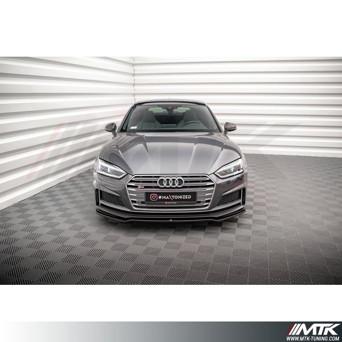 Lame pare choc avant Maxton pour Audi S5 - A5 S-Line B9 Phase 1