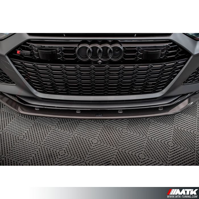 Lame pare choc avant carbone pour AUDI RS6 C8 - MAXTON CARBON