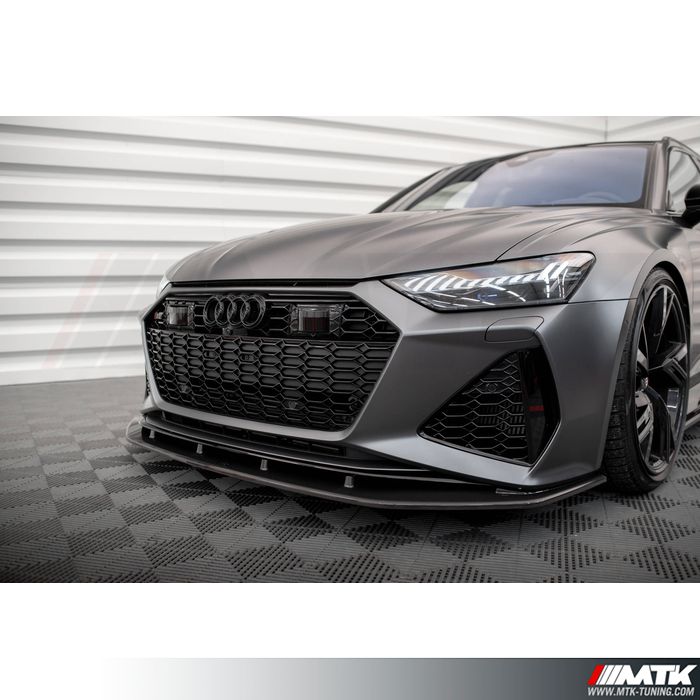 Lame pare choc avant carbone pour AUDI RS6 C8 - MAXTON CARBON