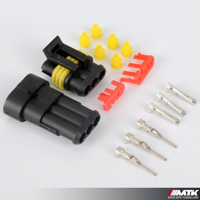 Connecteurs electriques étanche de 1, 2, 3, 4, 5, 6 voies