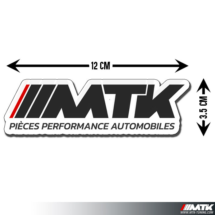 Sticker vinyle Mat - MTK Pieces performance automobiles