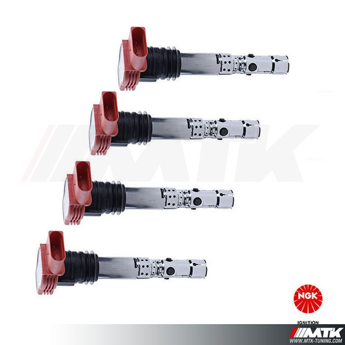 Bobine d'allumage NGK - Pour 2.0 TSI et TFSI V6 - Pack de 4 ou 6 bougie