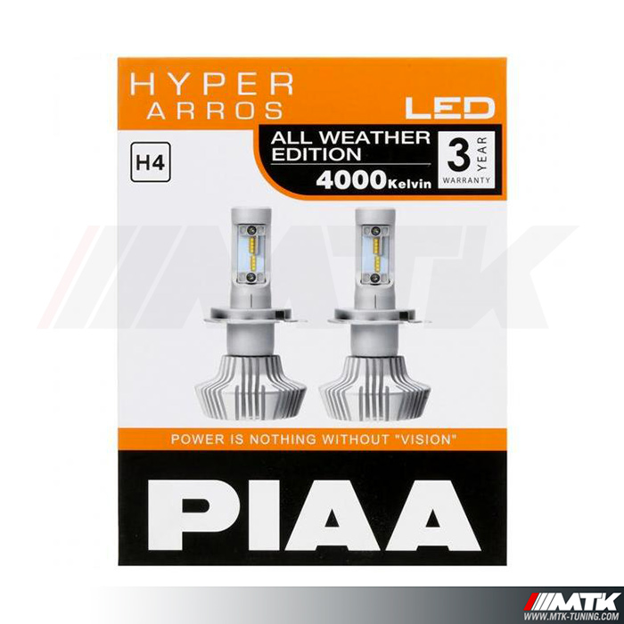Ampoule Led PIAA Hyper Arros H4 4000k