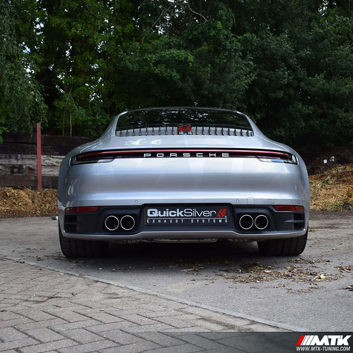 Silencieux échappement Sport Inox Quicksilver Porsche 911 992 carrera 2 ...