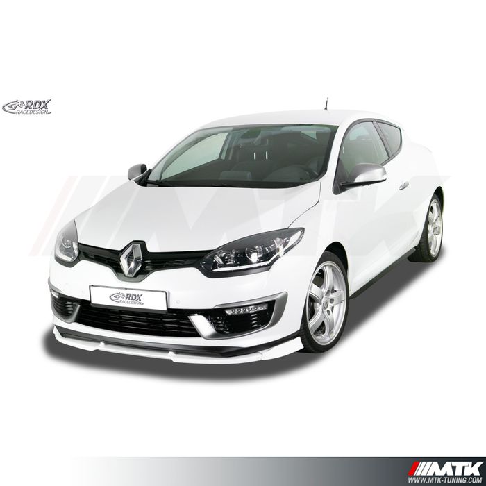 Rajout pare chocs avant - Lame pare chocs avant - MTK tuning pour Renault Megane 3 GT/GT Line 2014>