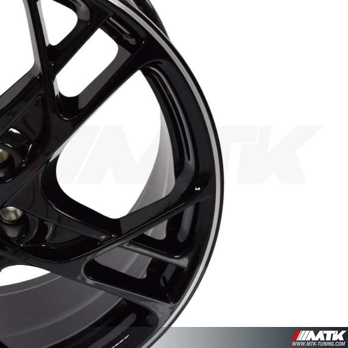 Jante alu Renault Sport STEEV Noire Bord Diamanté 19 pouces Megane 3 RS Cup