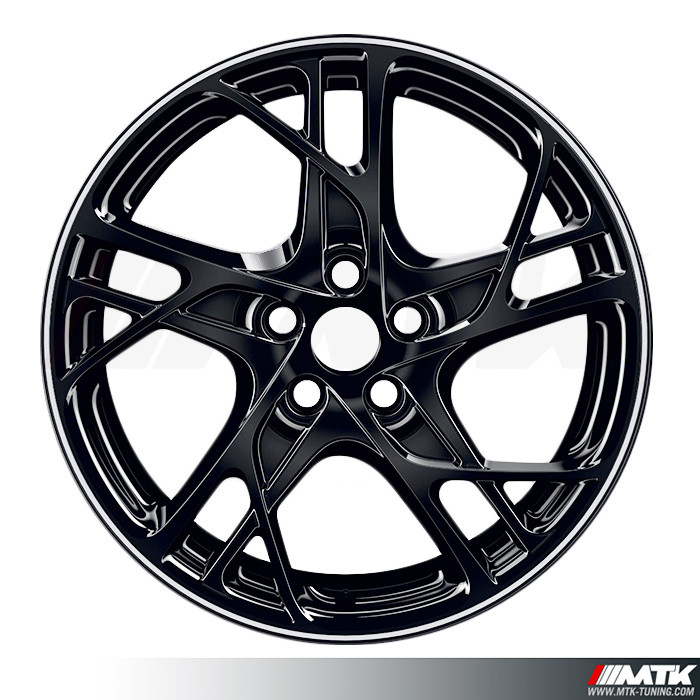 Jante alu Renault Sport STEEV Noire Bord Diamanté 19 pouces Megane 3 RS Cup