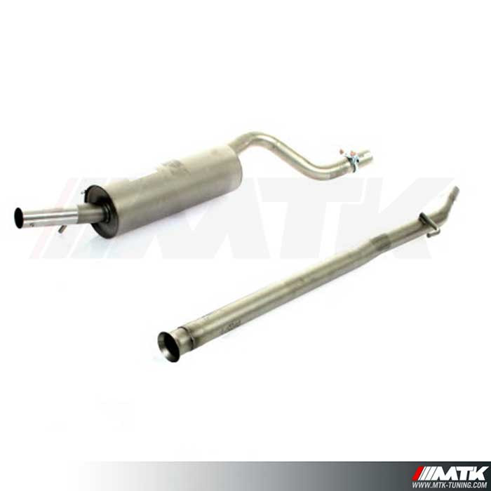 Ligne echappement groupe N inox Renault Twingo 2 RS Red spec titanium 63mm