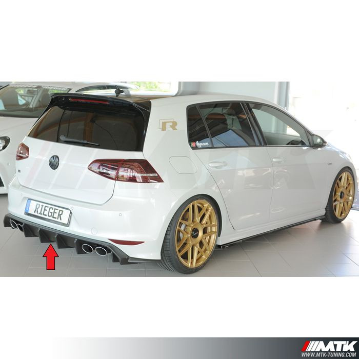 Diffuseur RIEGER de pare-choc arrière Volkswagen Golf 7