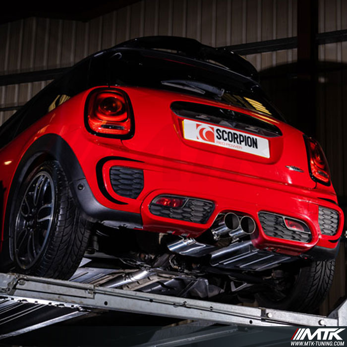 Cat- back Scorpion Mini Challenge - Ligne échappement inox pour Mini ...