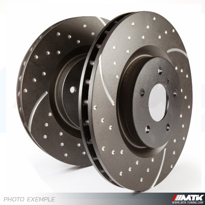 Disque avant sport EBC brakes - Turbo Groove - USR - BSD pour Mg TF