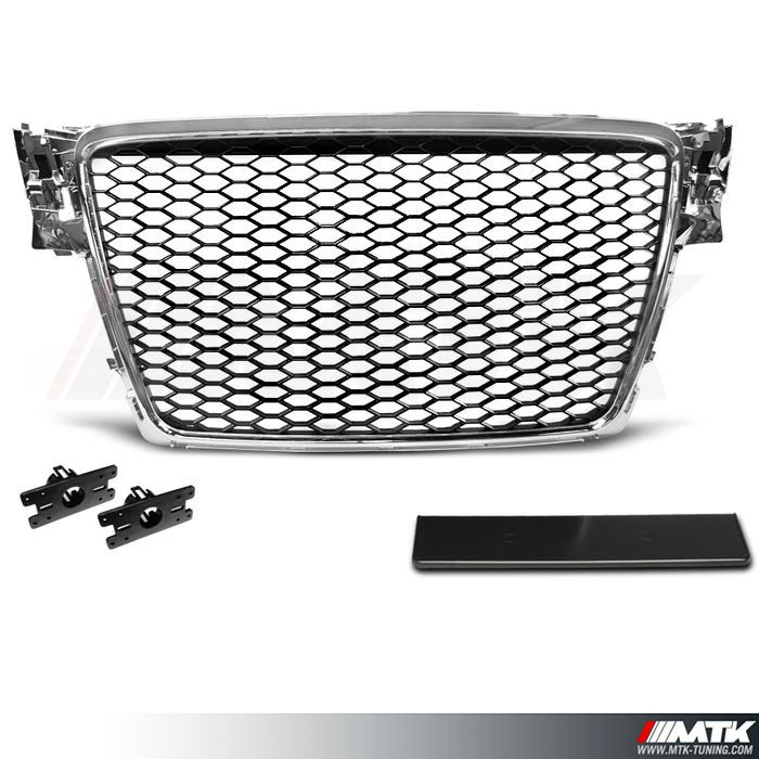 Calandre Chrome et noir Audi A4 B8 Berline et break 2008 -2011 en ...