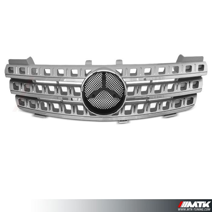 Calandre Chrome et argent Mercedes ML W164 Phase 1 2005 - 2008 en ...