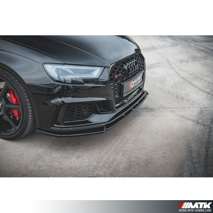 Lame pare choc avant Maxton pour Audi A3 S3 RS3 8V Facelift