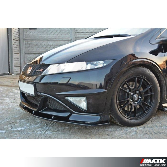 Lame pare choc avant Maxton pour Honda Civic FN-FK Type-S/R